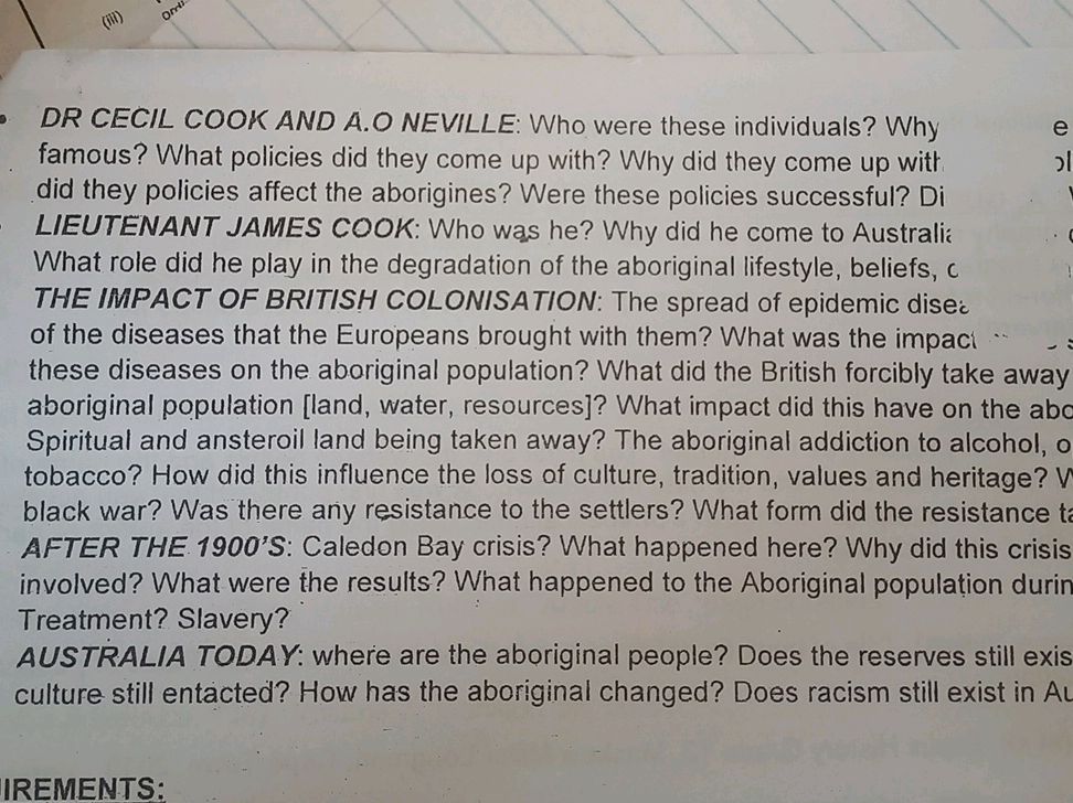 DR CECIL COOK AND A.O NEVILLE: Who were | StudyX