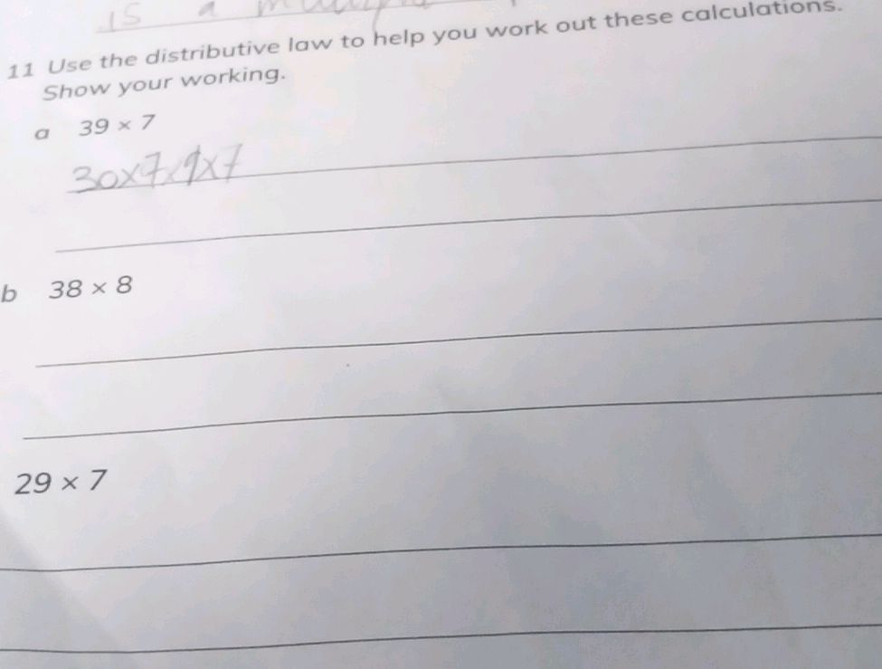 11 Use the distributive law to help you work | StudyX