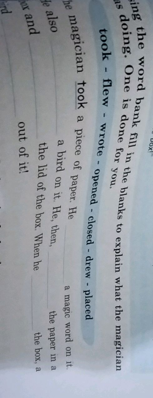 ing the word bank fill in the blanks to | StudyX