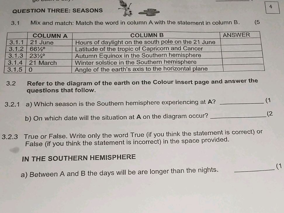 3.1 Mix and match: Match the word in column | StudyX
