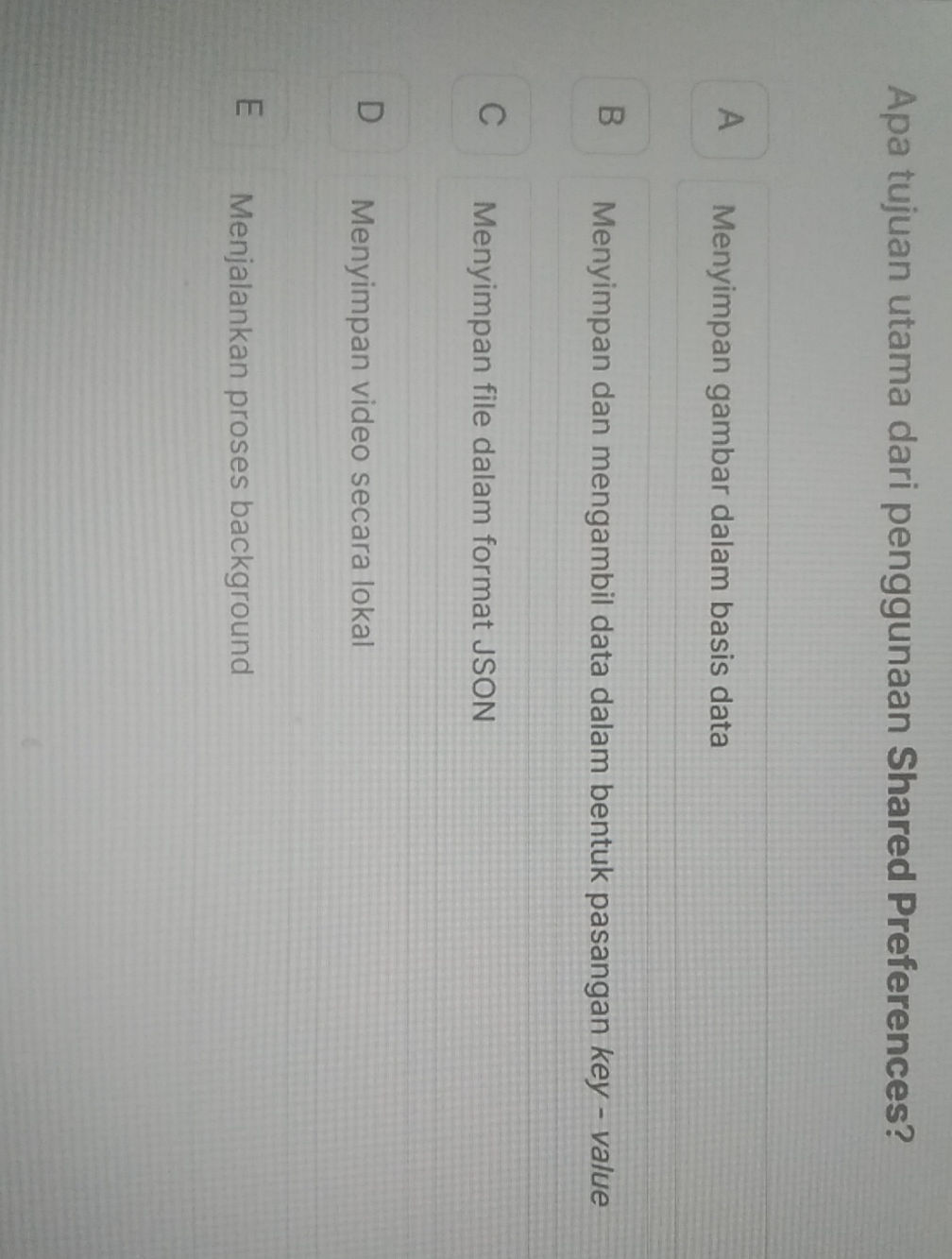 Apa tujuan utama dari penggunaan Shared | StudyX