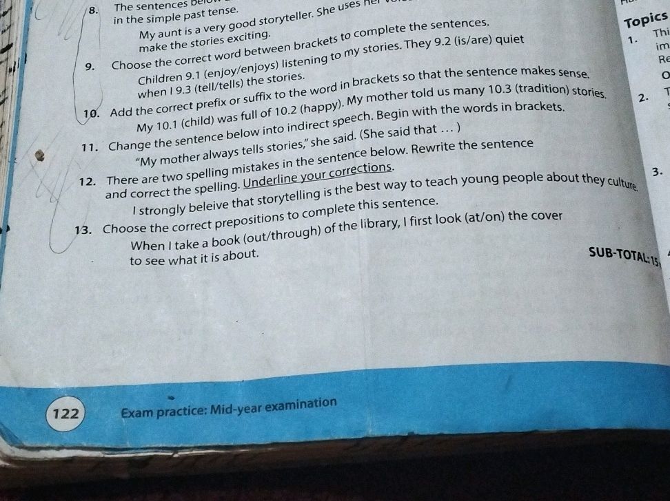 9. Choose the correct word between brackets | StudyX