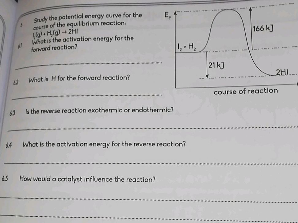Study the potential energy curve for the | StudyX