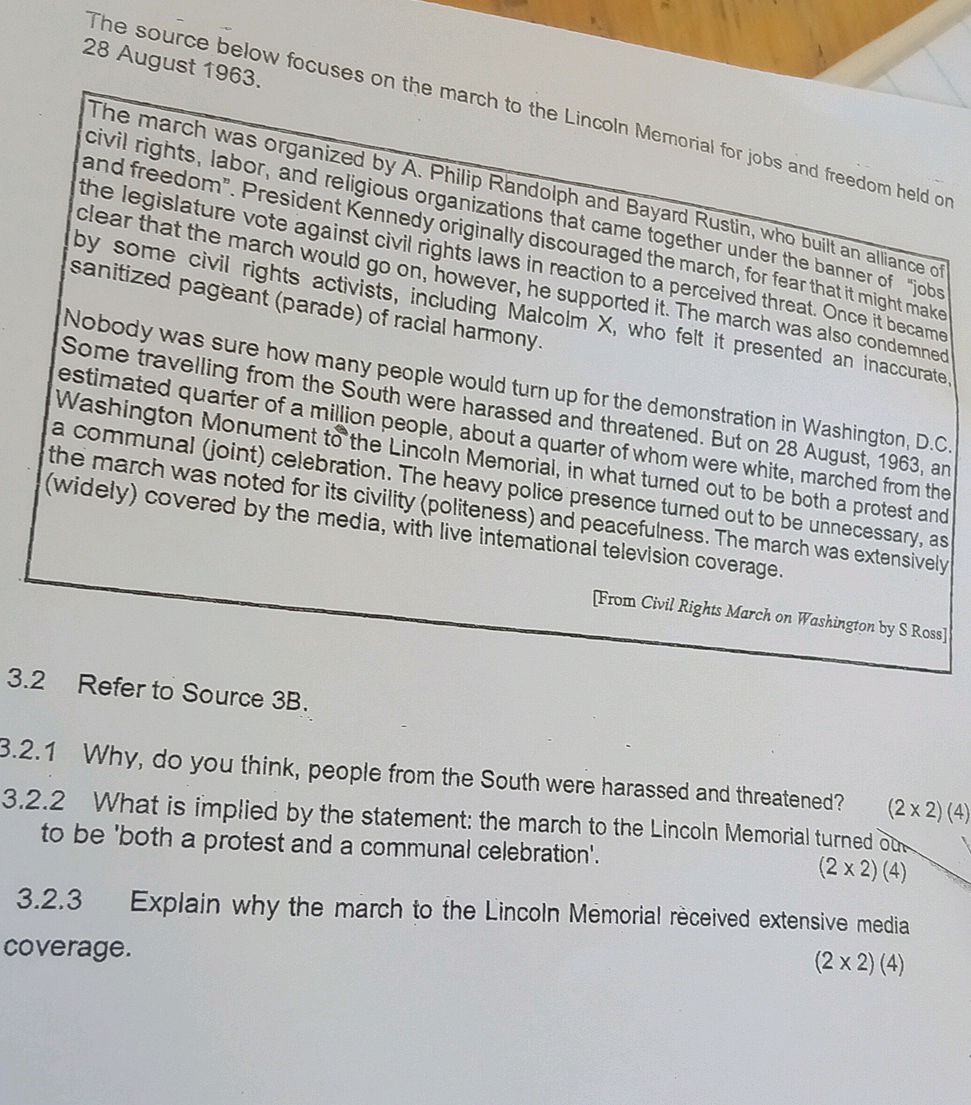 3.2 Refer to Source 3B. 3.2.1 Why, do you | StudyX