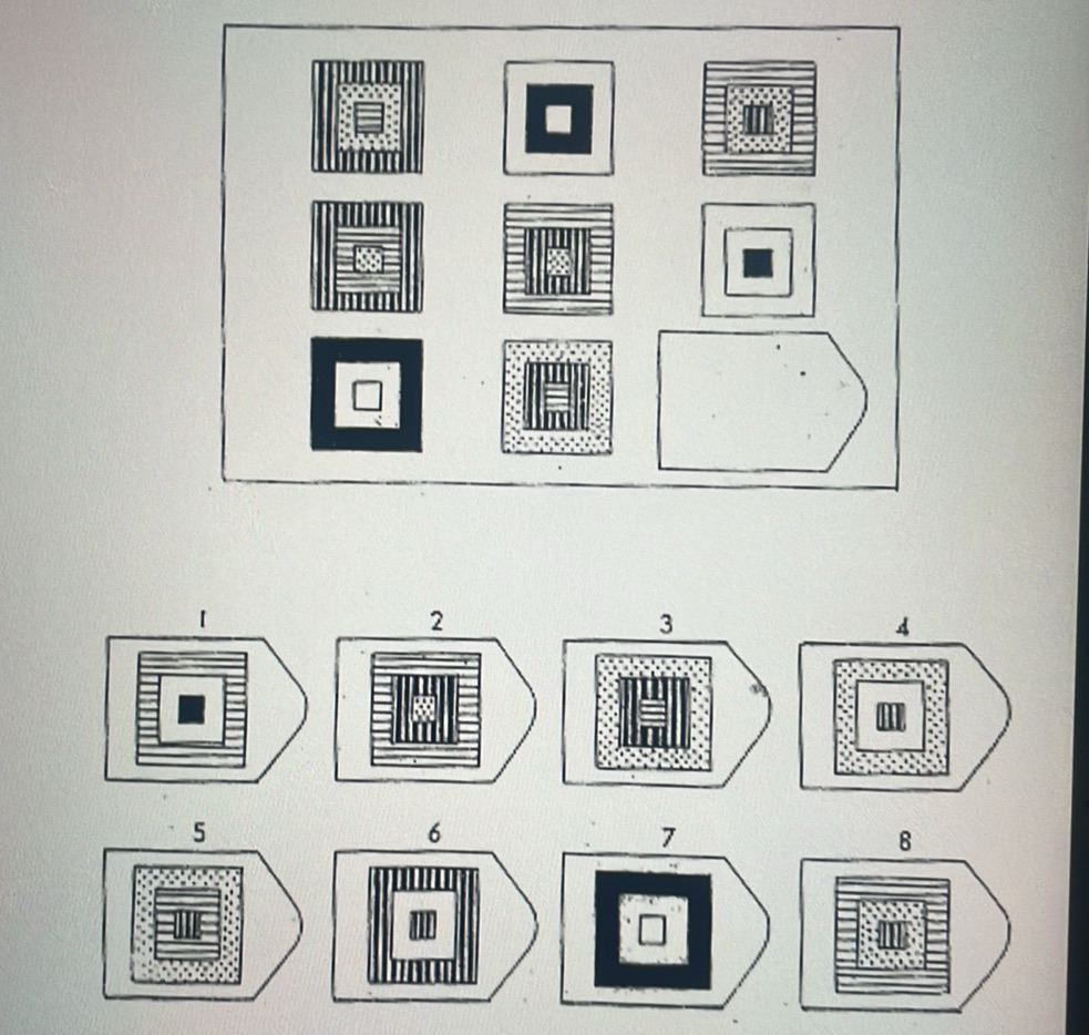 Identify the missing figure in the sequence. | StudyX