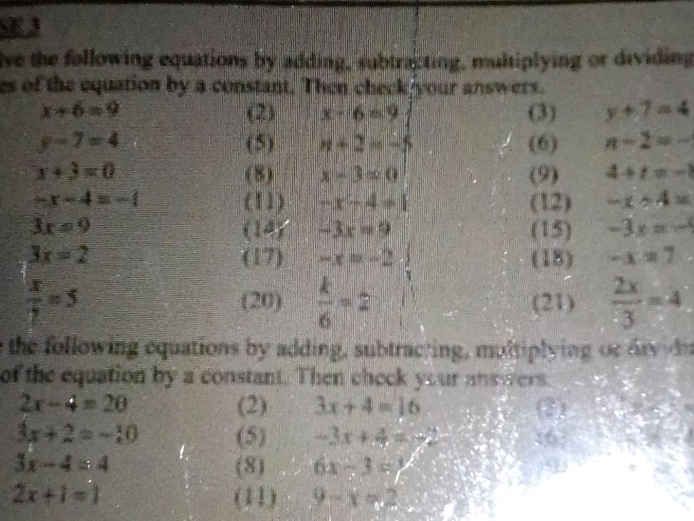 Solve the following equations by adding, | StudyX