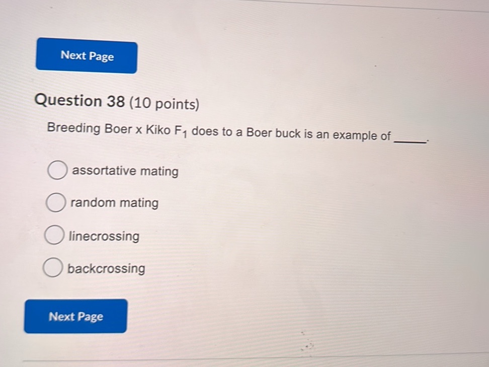 Breeding Boer x Kiko F₁ does to a Boer buck | StudyX