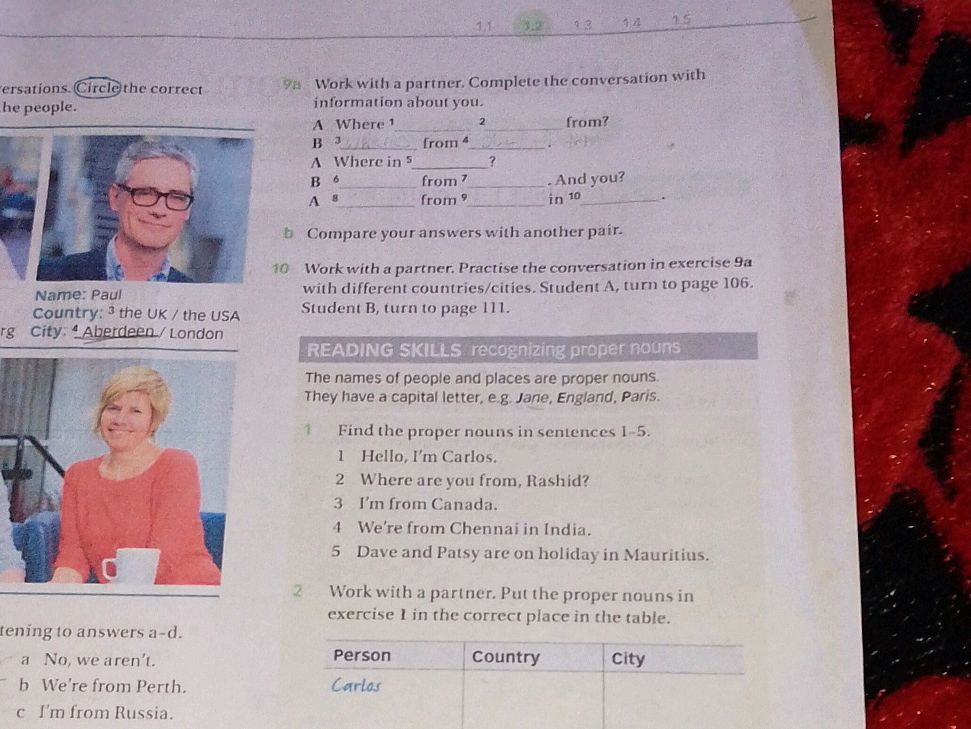 9a Work with a partner. Complete the | StudyX