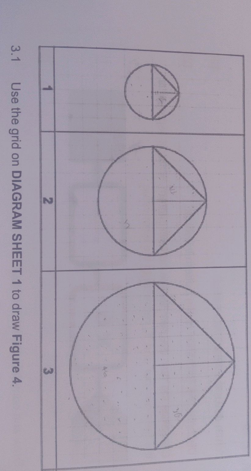 3.1 Use the grid on DIAGRAM SHEET 1 to draw | StudyX