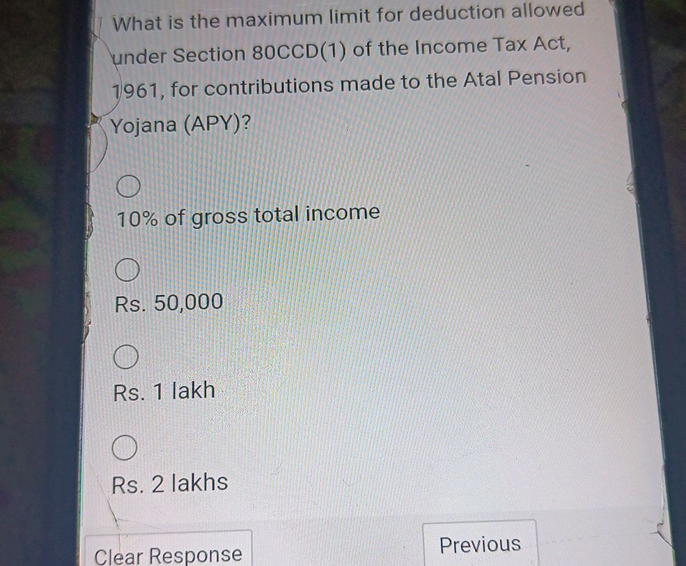 What is the maximum limit for deduction | StudyX
