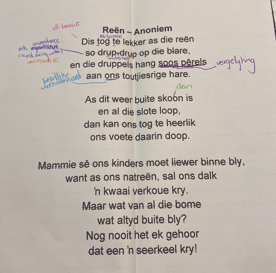 Vrae: 1. Wie is die skrywer van die gedig? | StudyX