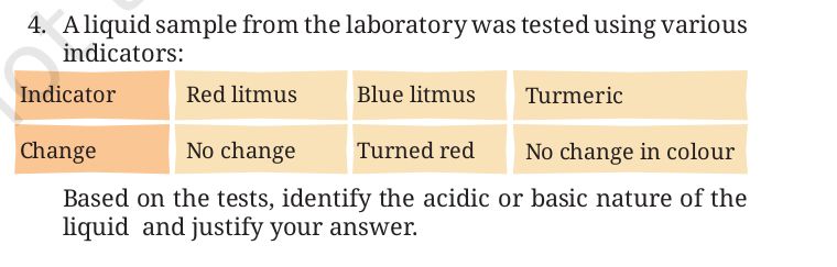 4. A liquid sample from the laboratory was | StudyX