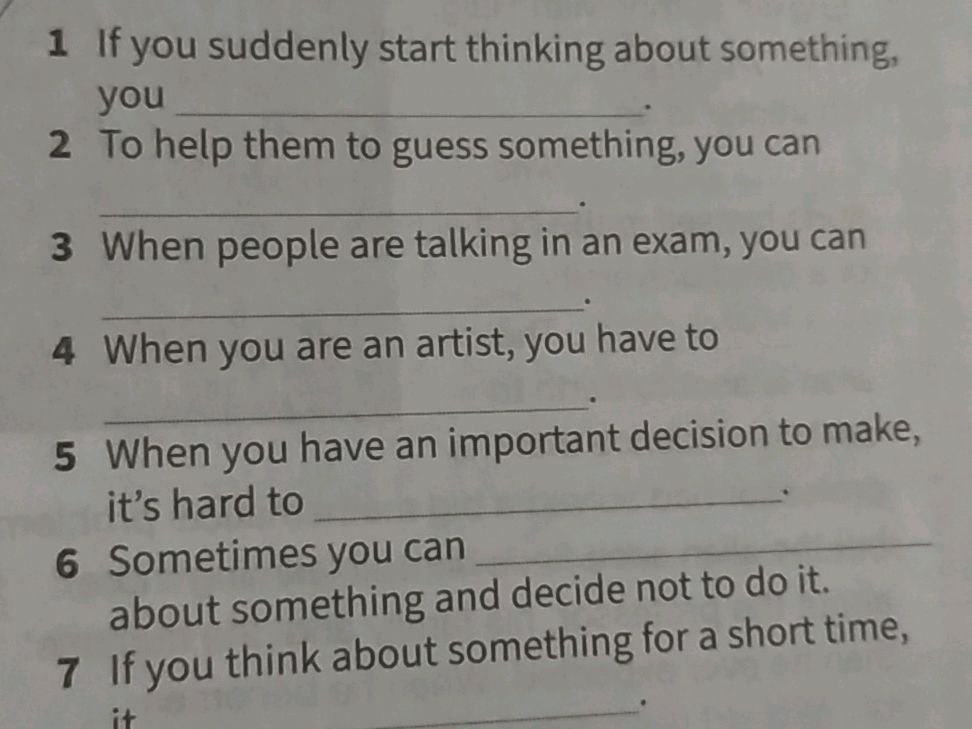 1 If you suddenly start thinking about | StudyX
