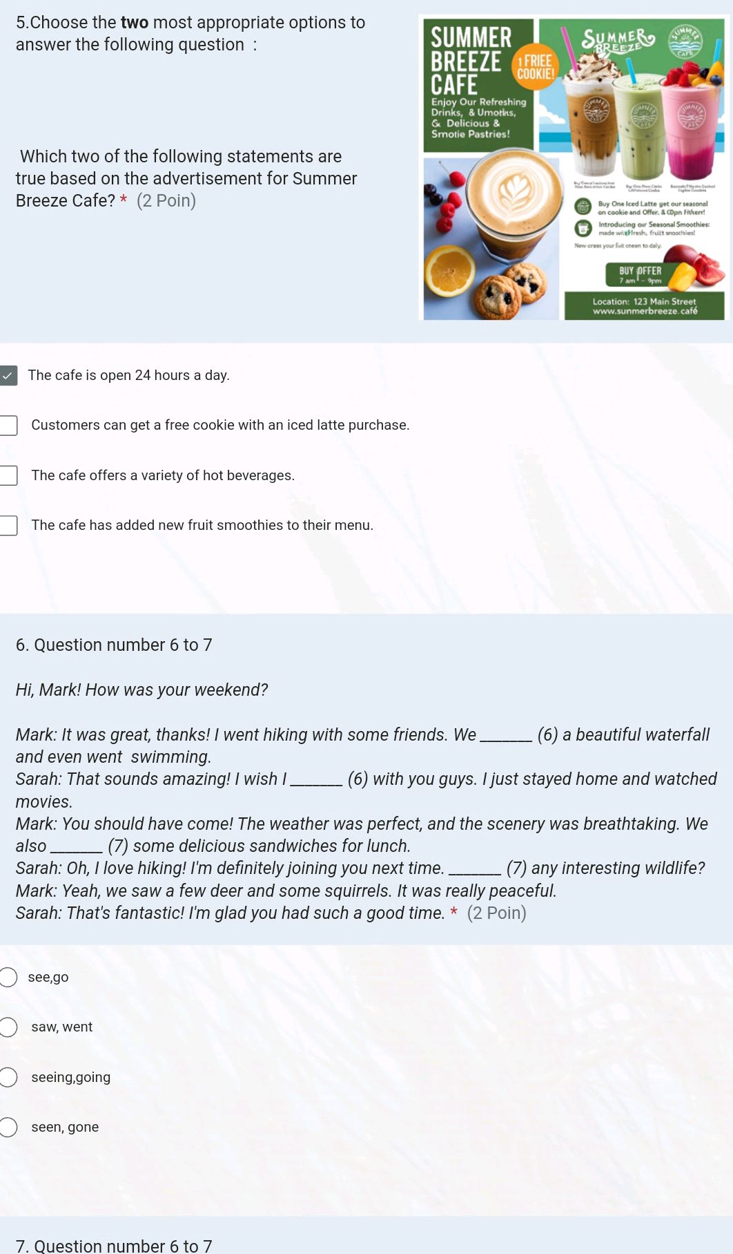 5. Choose the two most appropriate options | StudyX