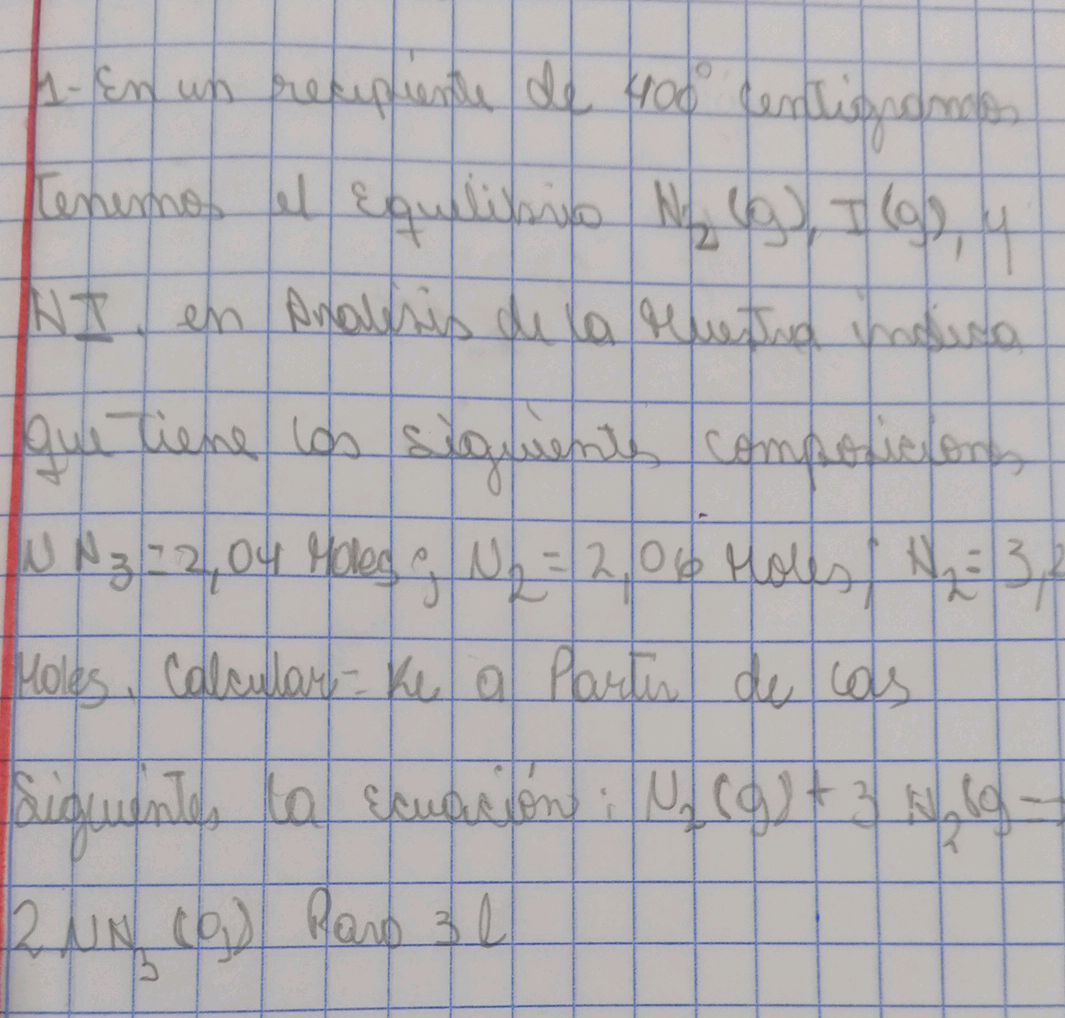 1- En un recipiente de 400 centigramos | StudyX