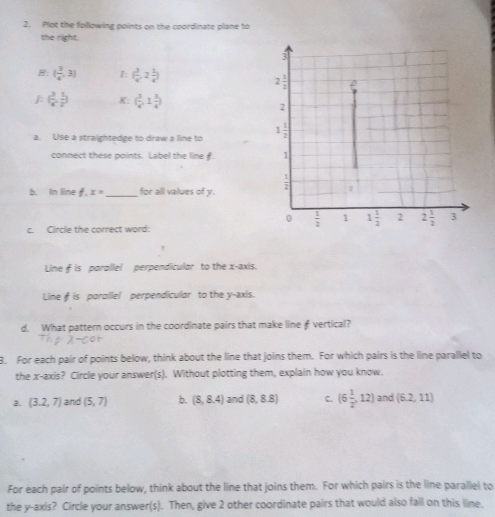2. Plot the following points on the | StudyX