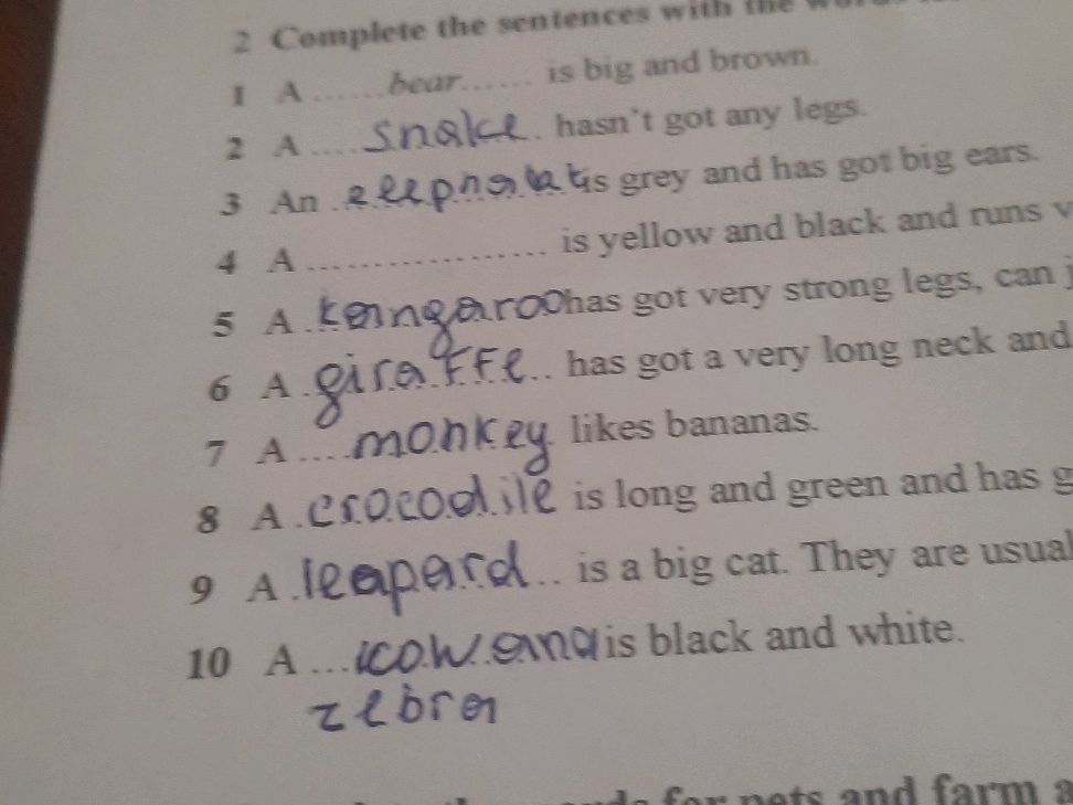 2 Complete the sentences with the words. 1 | StudyX