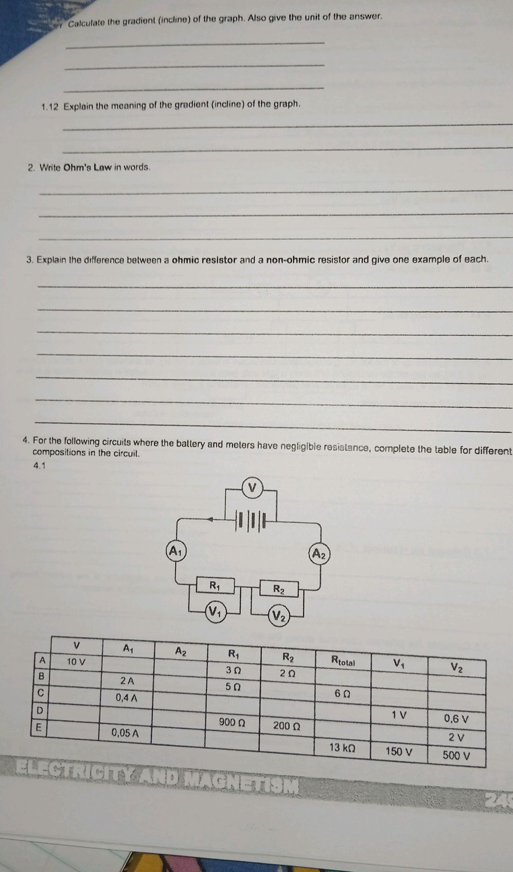 Calculate the gradient (incline) of the | StudyX