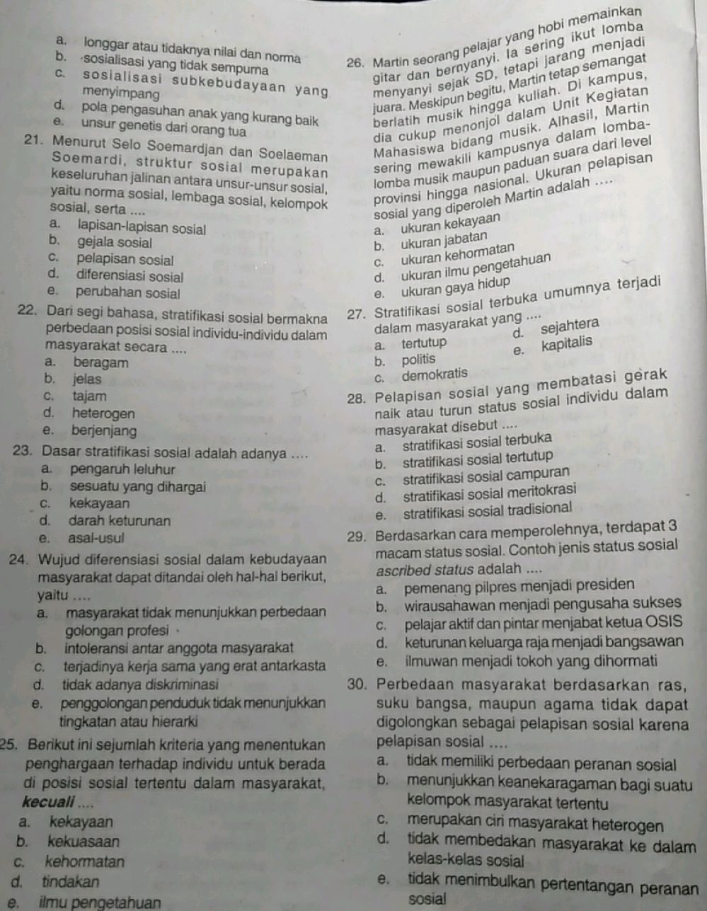 21. Menurut Selo Soemardjan dan Soelaeman | StudyX