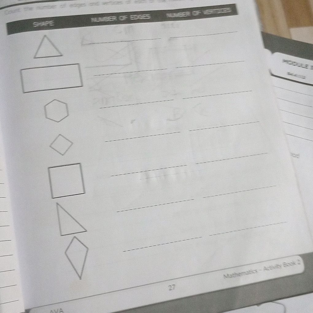 Count the number of edges and vertices of | StudyX