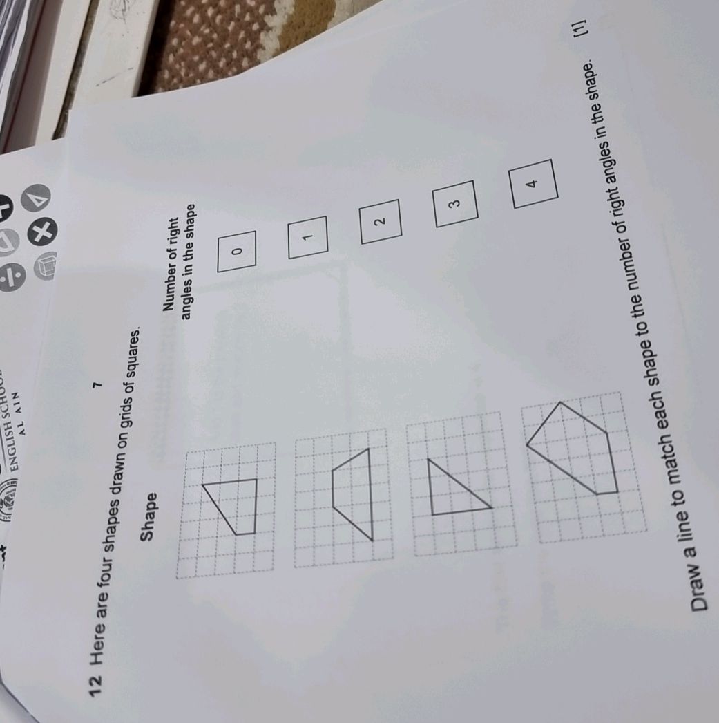 12 Here are four shapes drawn on grids of | StudyX