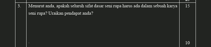 3. Menurut anda, apakah seluruh sifat dasar | StudyX