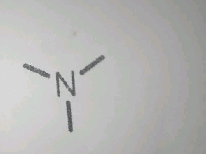 The image shows a nitrogen atom (N) with | StudyX