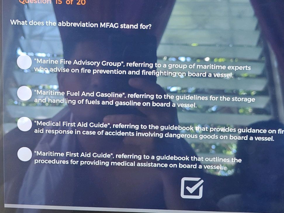 What does the abbreviation MFAG stand for? | StudyX