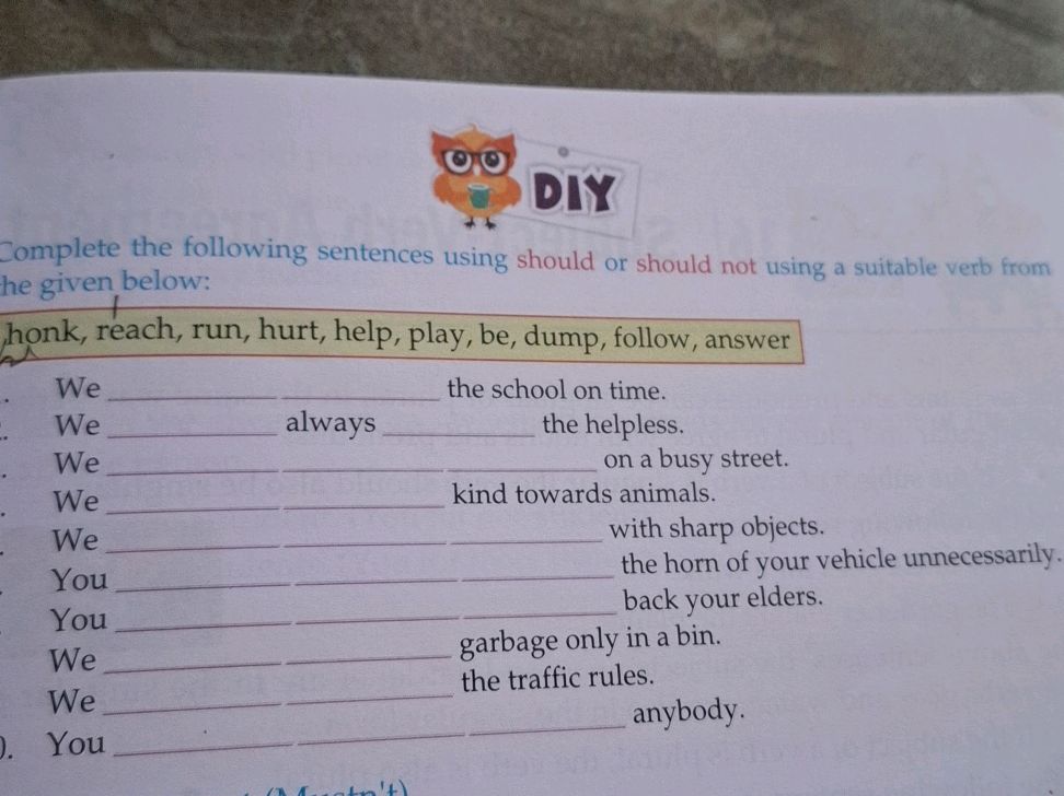 Complete the following sentences using | StudyX