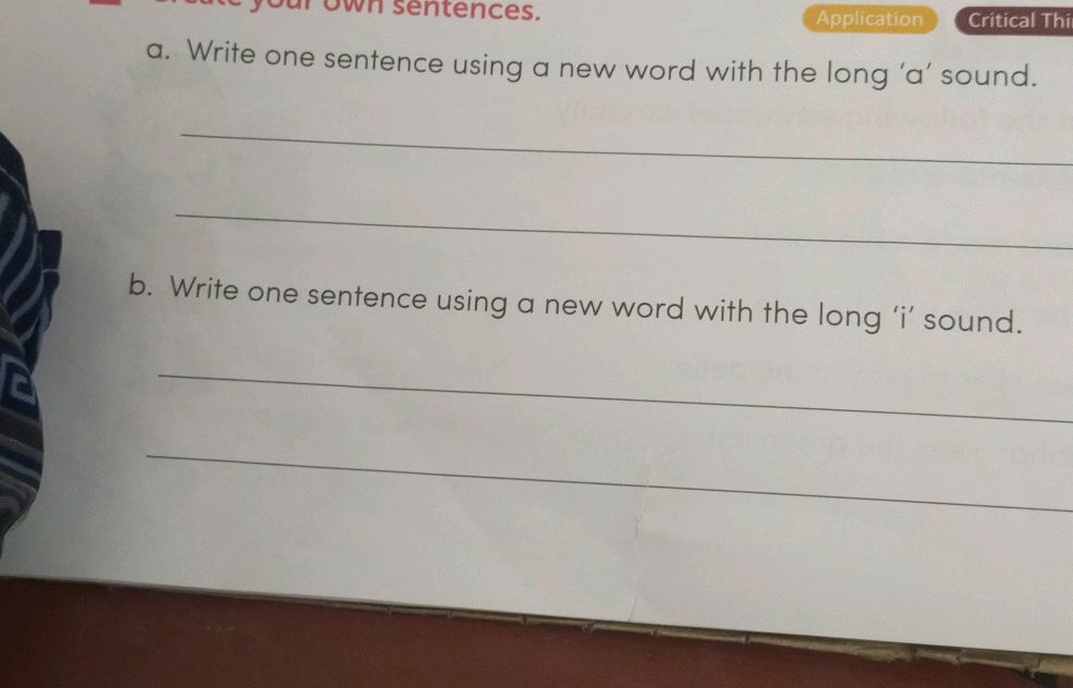 a. Write one sentence using a new word with | StudyX