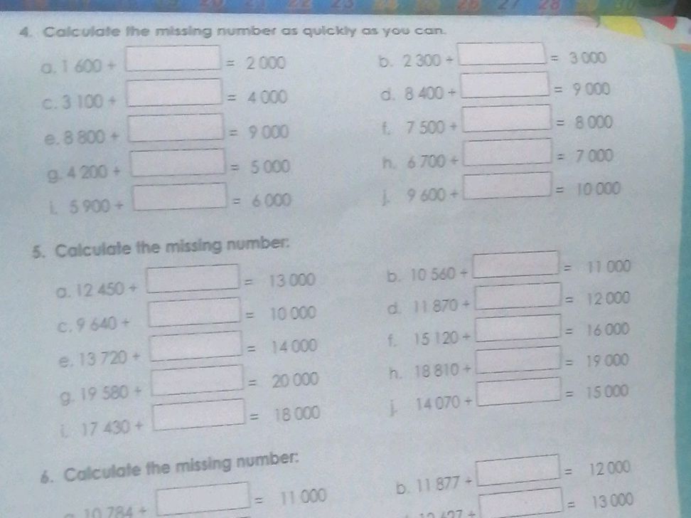 4. Calculate the missing number as quickly | StudyX