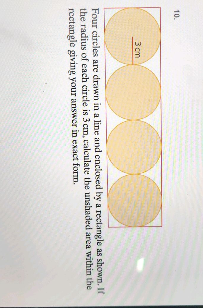 Four circles are drawn in a line and | StudyX
