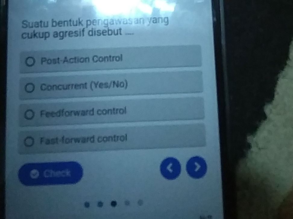 Suatu bentuk pengawasan yang cukup agresif | StudyX