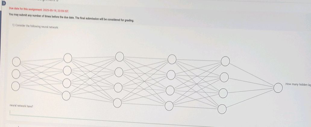 1) Consider the following neural network | StudyX