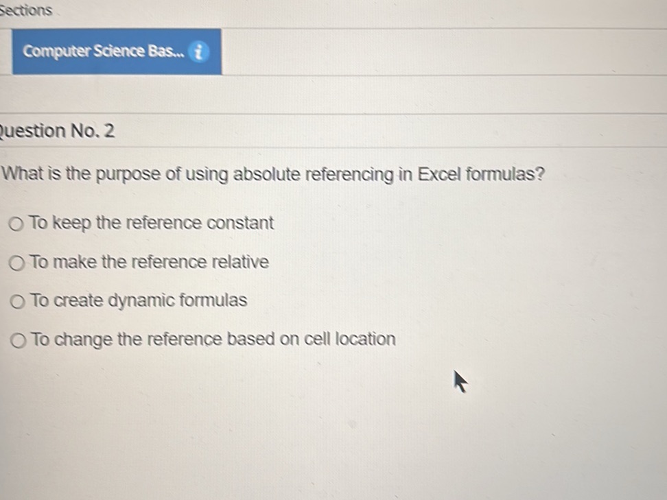 What is the purpose of using absolute | StudyX