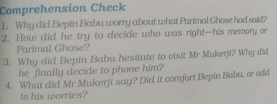 Why did Bepin Babu worry about what Parimal