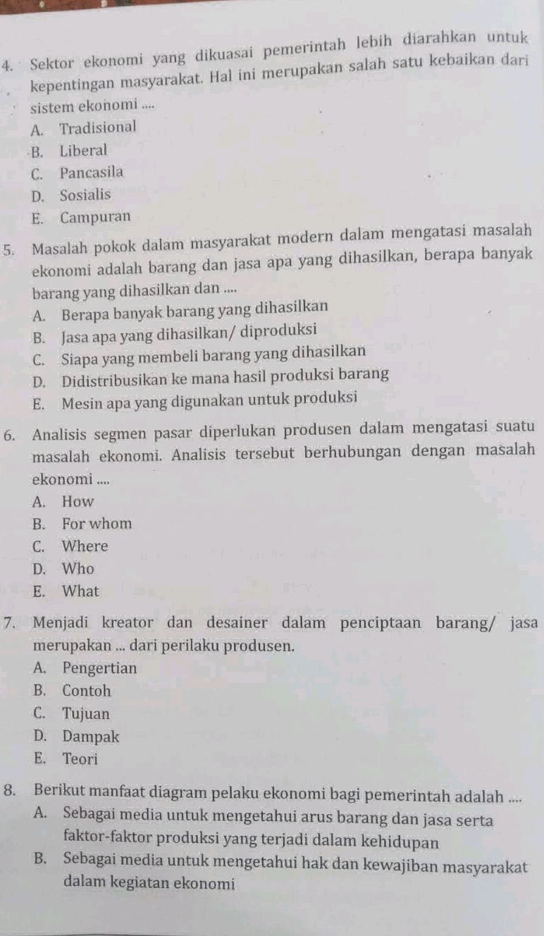 4. Sektor ekonomi yang dikuasai pemerintah | StudyX