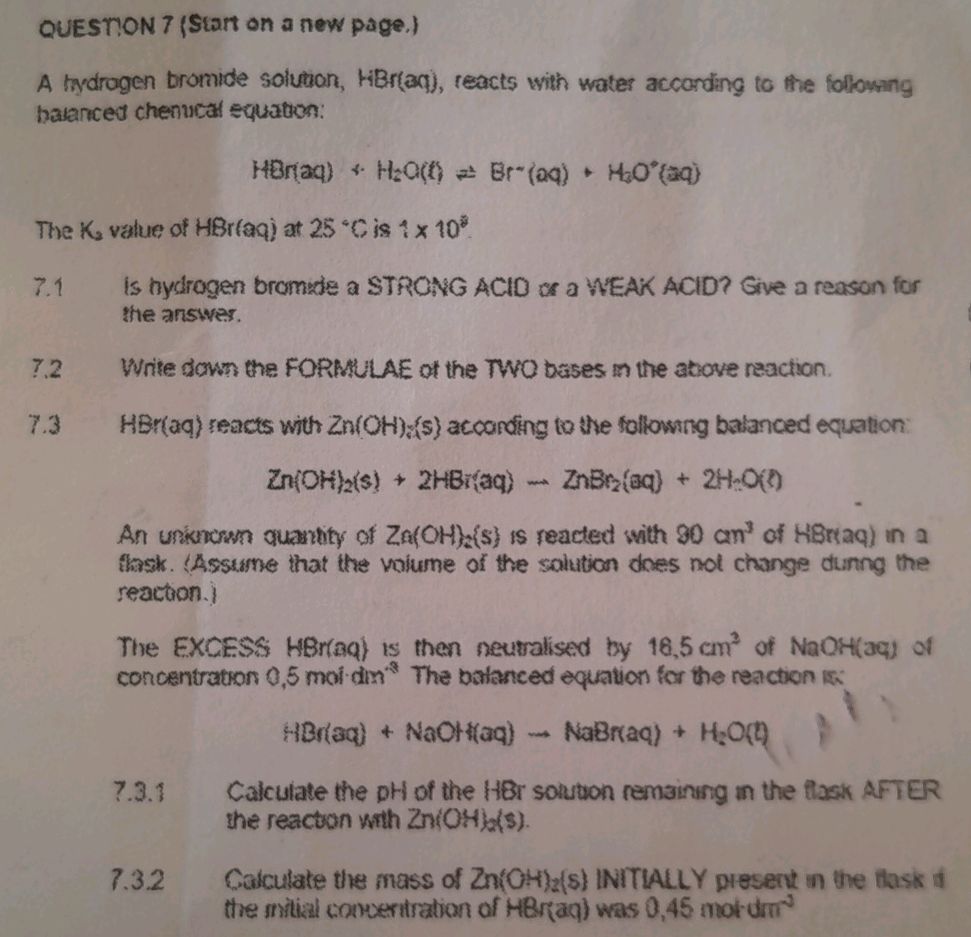 QUESTION 7 (Start on a new page.) A | StudyX