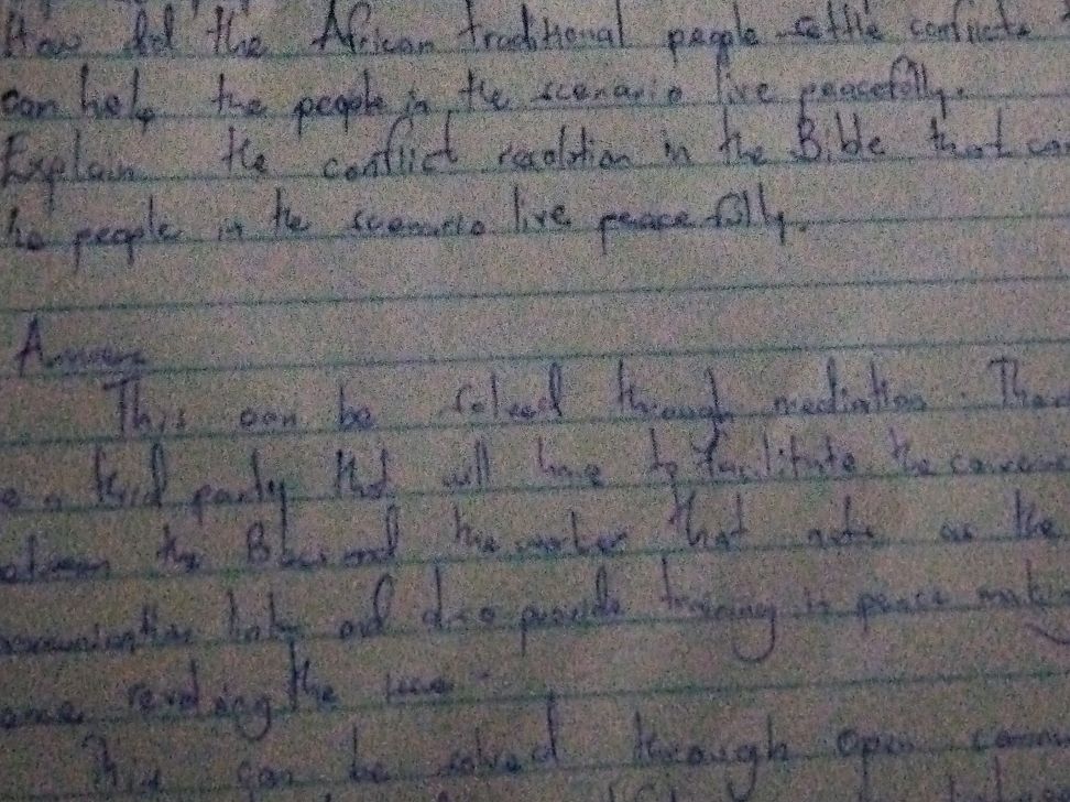 How did the African traditional people | StudyX