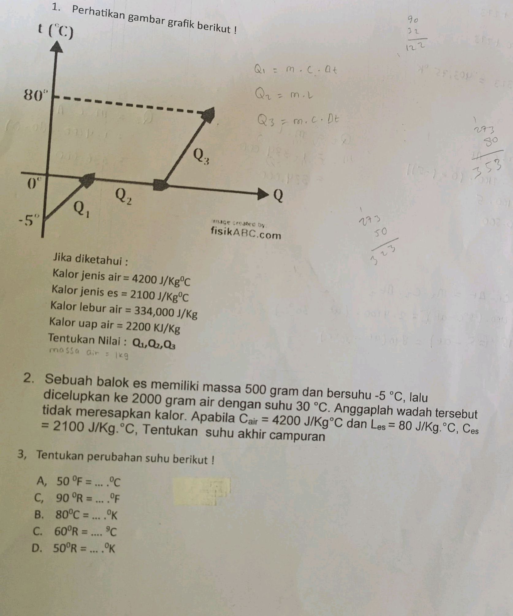 1. Perhatikan gambar grafik berikut ! ``` | StudyX