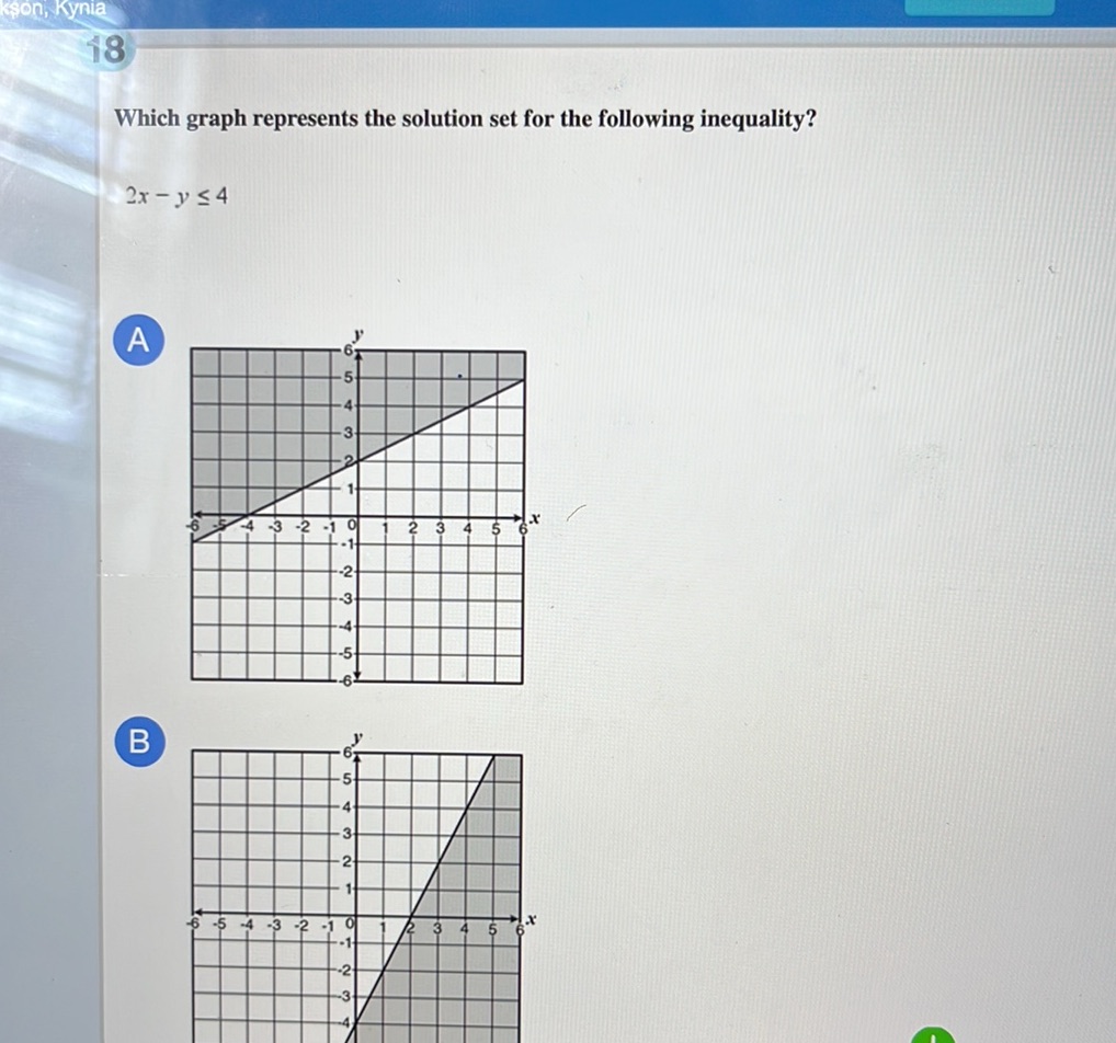 Which graph represents the solution set for | StudyX