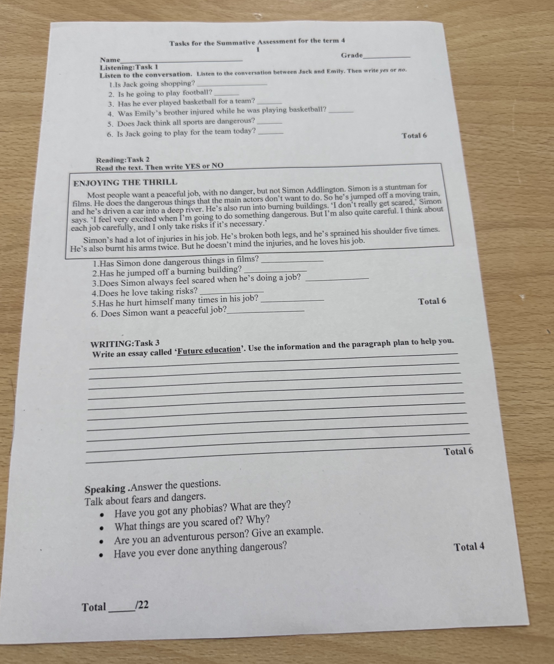 Listening: Task 1 Listen to the | StudyX