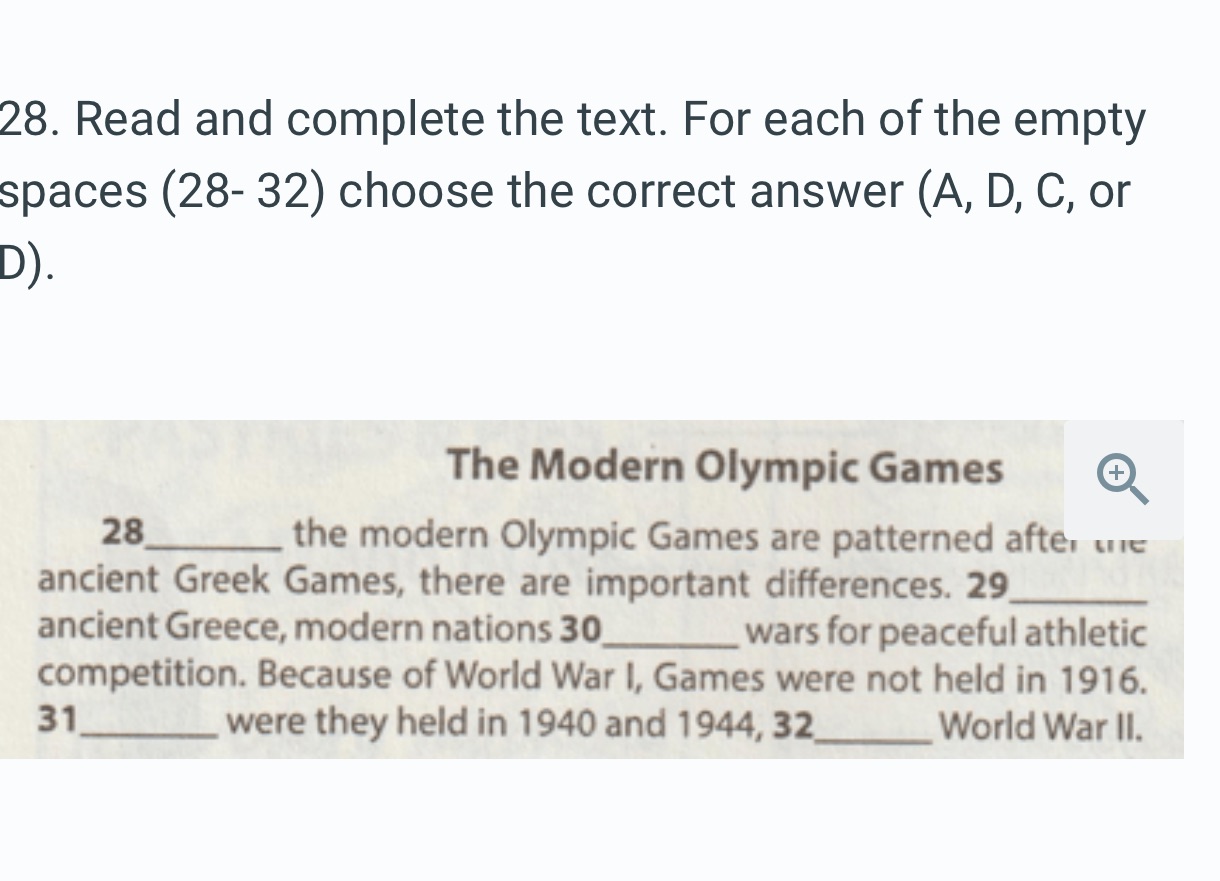 28. Read and complete the text. For each of | StudyX