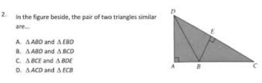 In the figure beside, the pair of two | StudyX