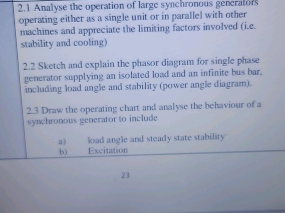 2.1 Analyse the operation of large | StudyX