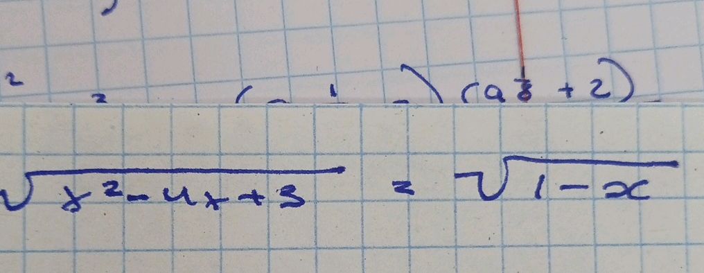 Solving the equation: sqrt(x^2 - 4x + 3) = | StudyX
