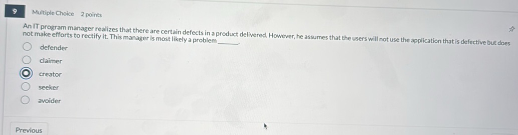 An IT program manager realizes that there | StudyX