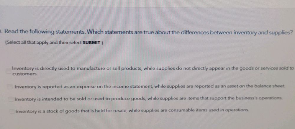 1. Read the following statements. Which | StudyX