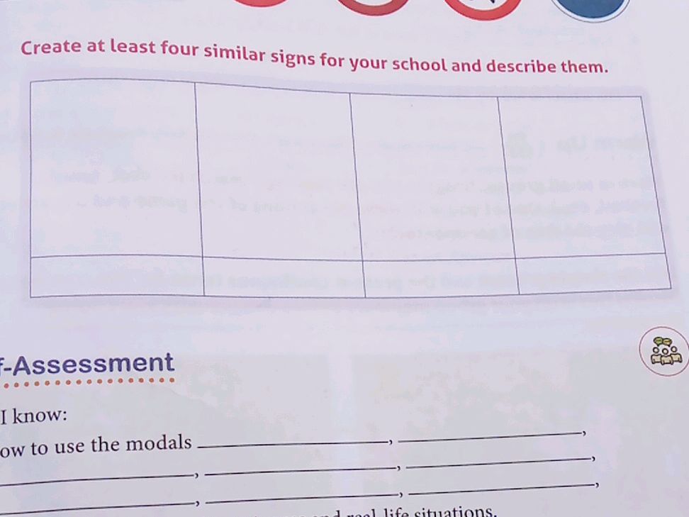 Create at least four similar signs for your | StudyX