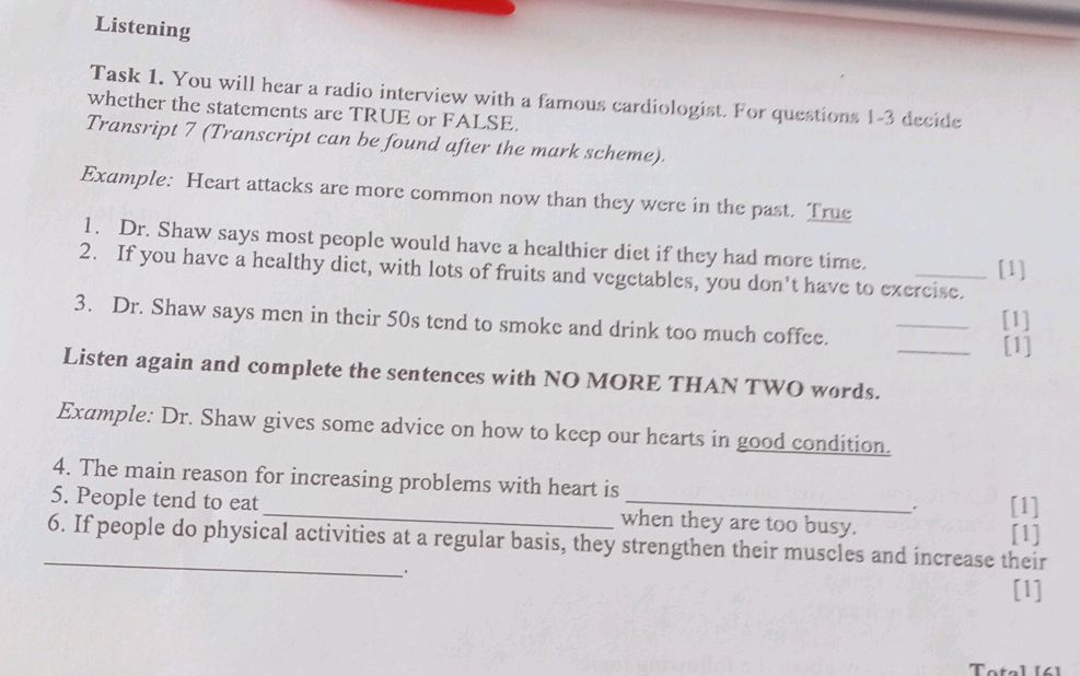 Task 1. You will hear a radio interview with | StudyX